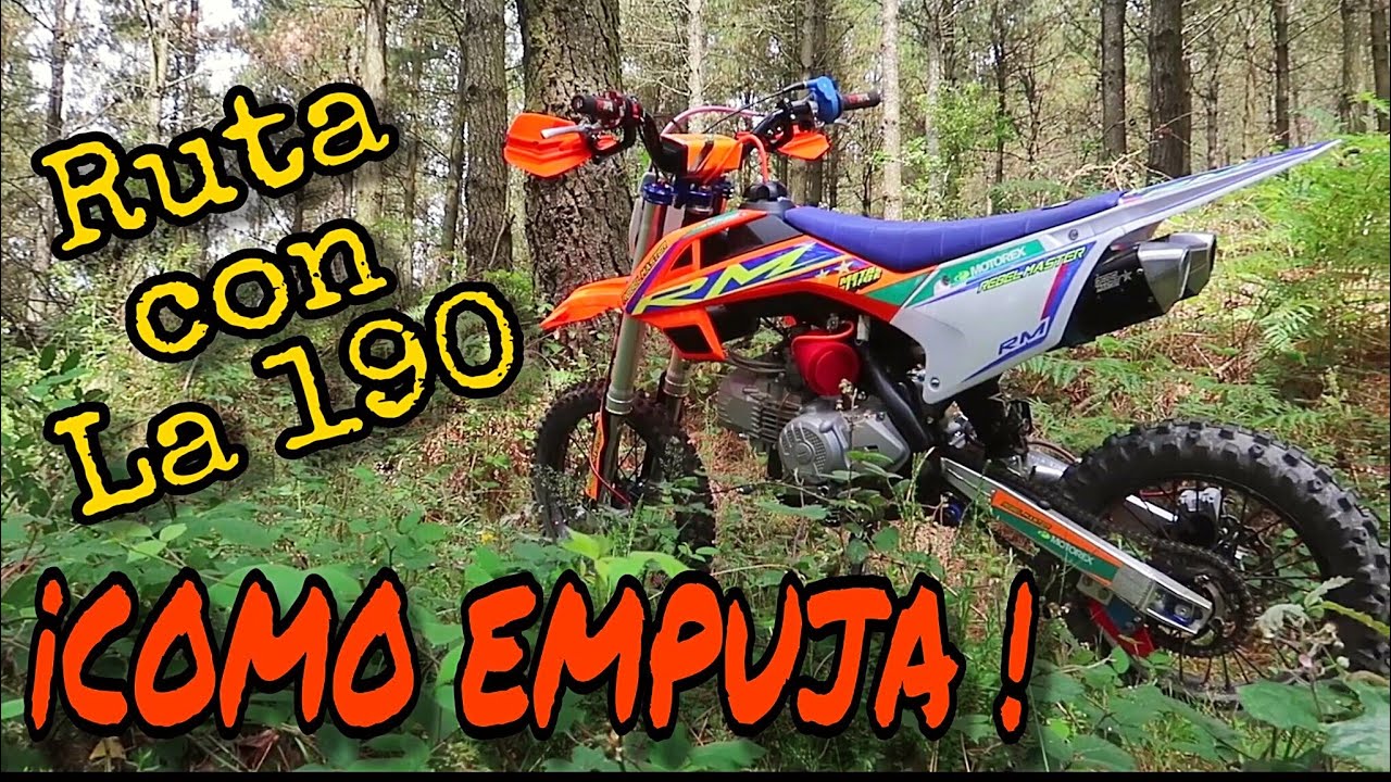 ¡EXPRIMIENDO LA 190! LA MEJOR PIT BIKE QUE HE PROBADO HASTA AHORA - YouTube