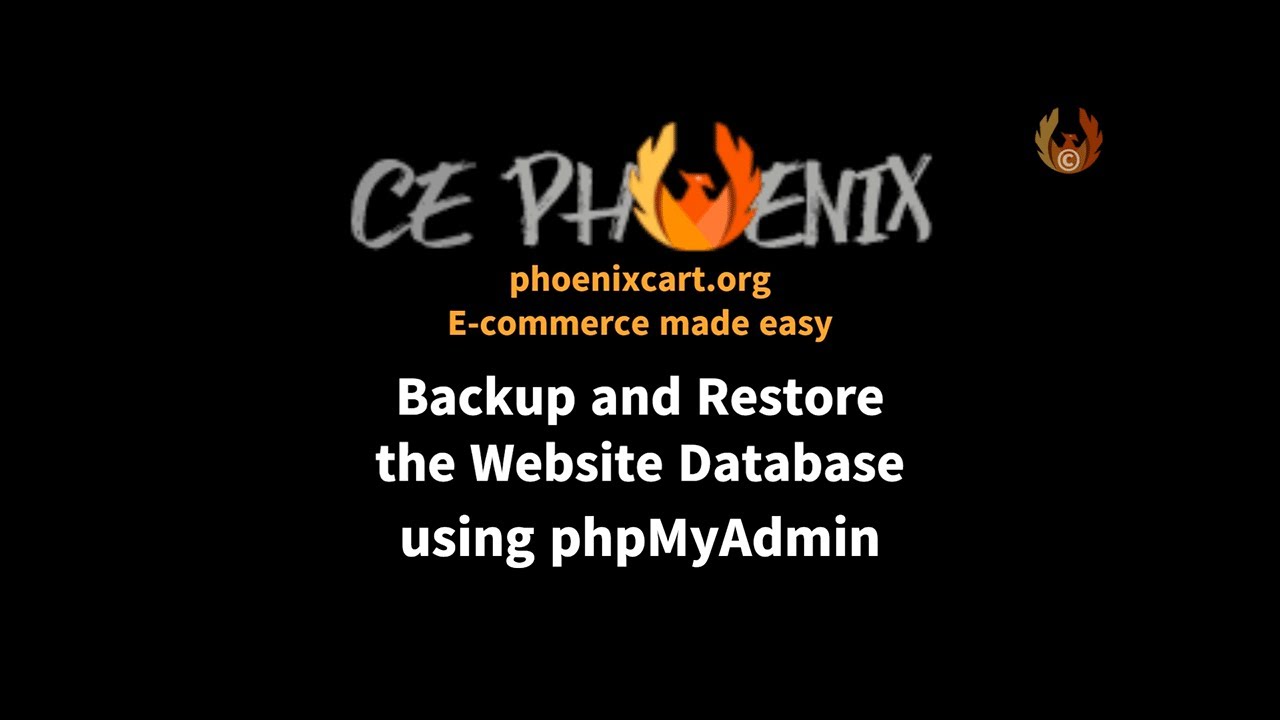 Backup And Restore Database Using Phpmyadmin Youtube