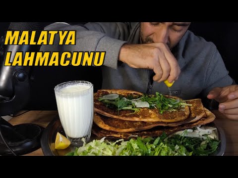 KLASİK YEMEKLERİMİZ || MALATYA LAHMACUNU ASMR || TÜRKÇE ASMR YEMEK #asmr #mukbang #eating #food 