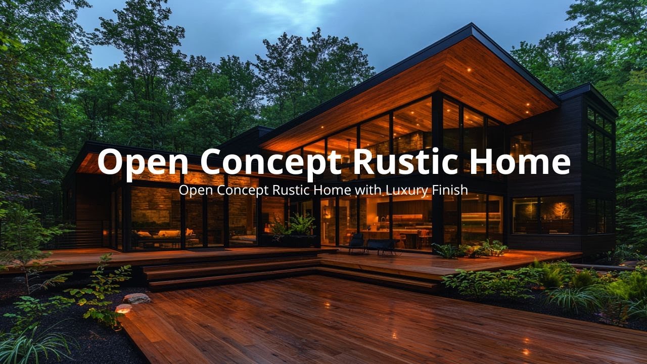 Open Concept Rustic Home with Luxury Finish - YouTube