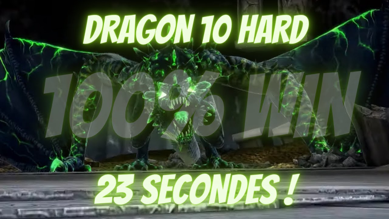 DRAGON 10 HARD - 23 SECONDES ! 100% WINRATE ! - YouTube