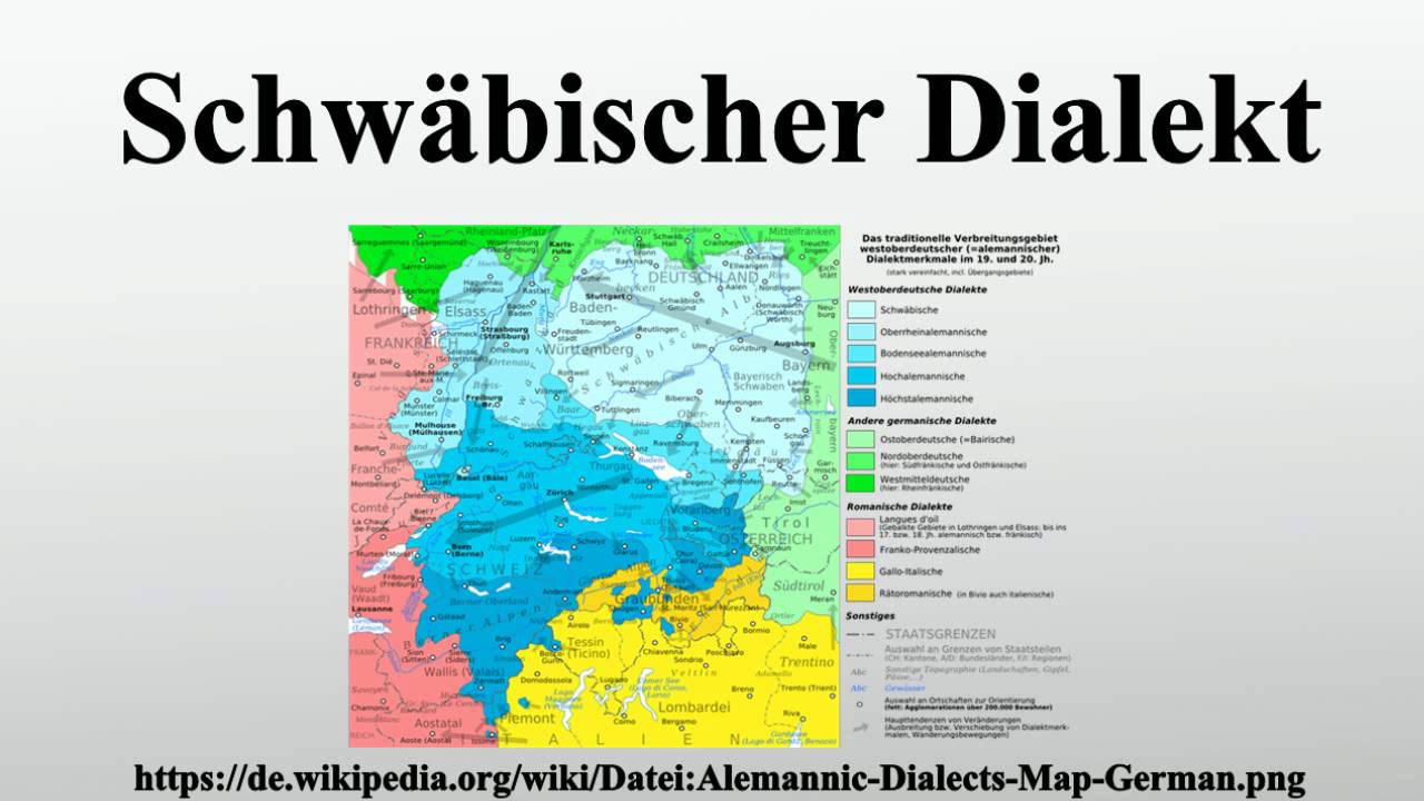 Schwäbischer Dialekt - YouTube