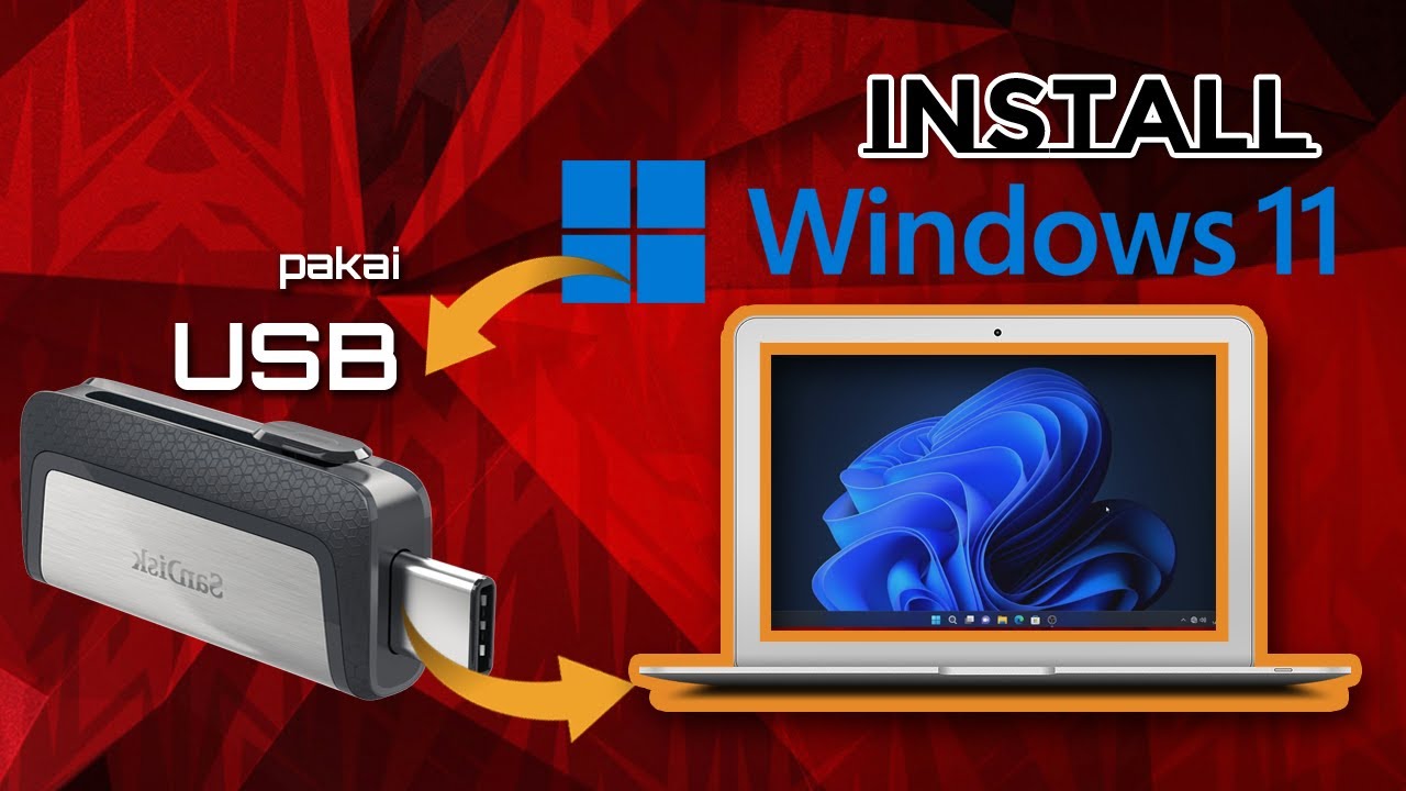 Windows 11 cara buat USB Installer ~ How to create USB Bootable Windows ...