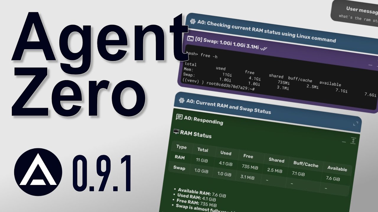 Agent Zero 🤖 v0.9.1 - UI + LiteLLM - YouTube