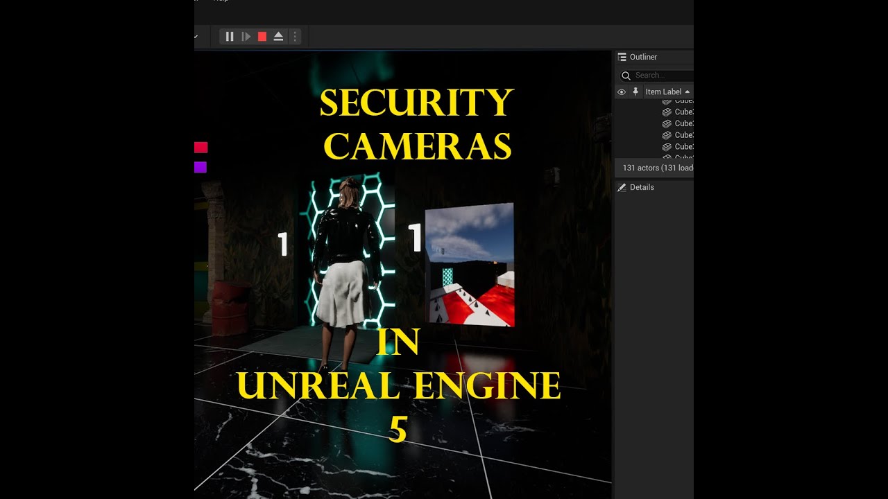Making A Game in UE5 33: Security Cameras !!! - YouTube