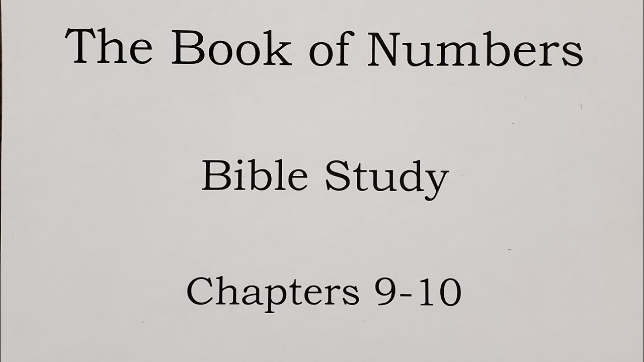 Bible study: Numbers 9-10 - YouTube