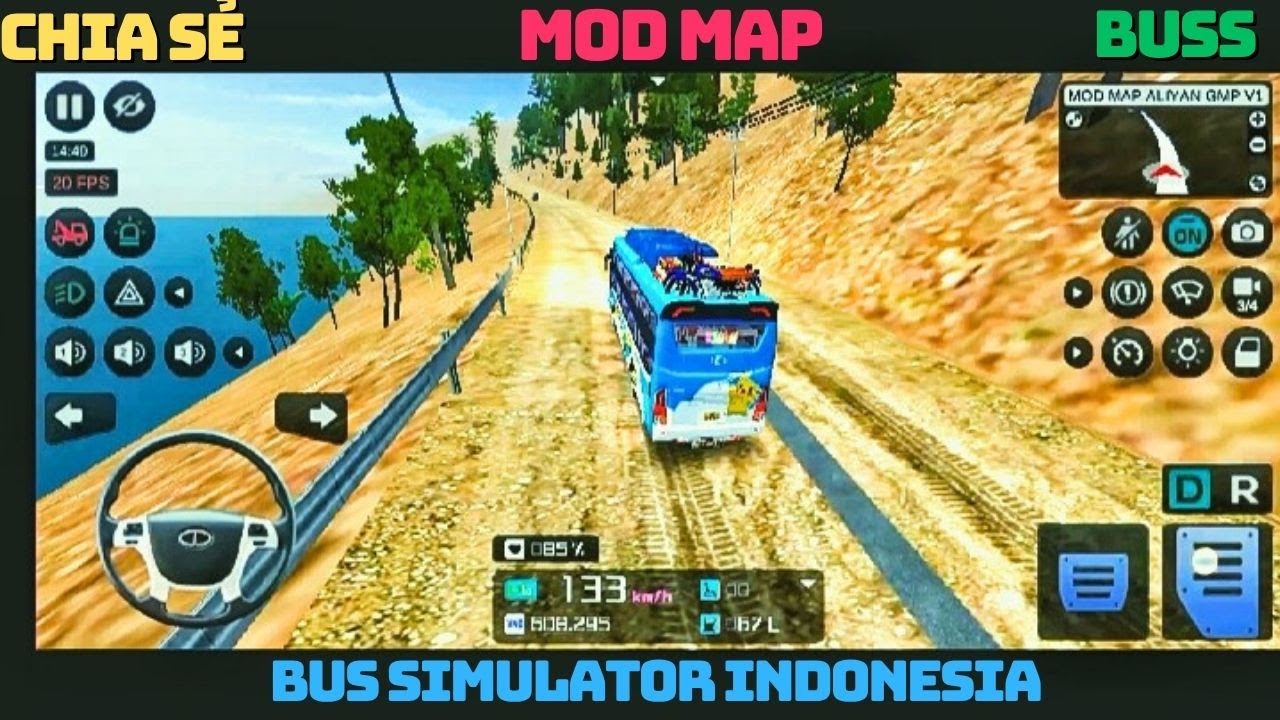 Chia sẻ mod map bus simulator Indonesia - yên game 3 8 28 - YouTube