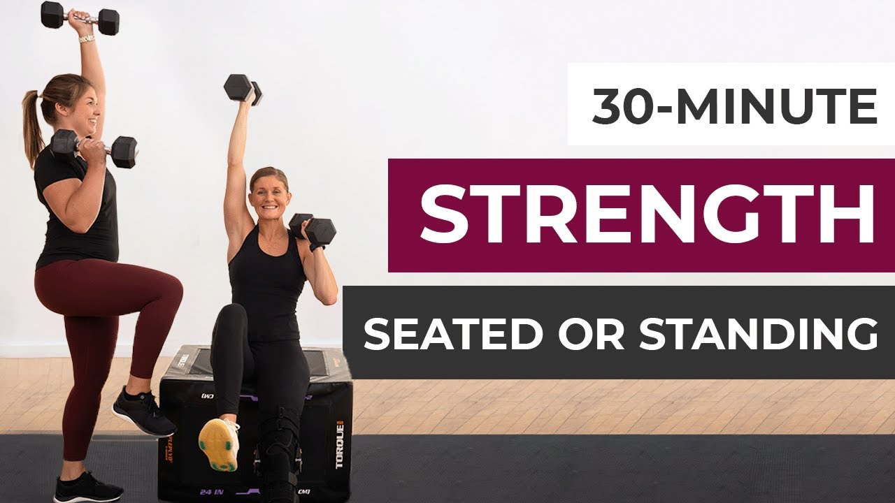 Live 30-Minute Full Body Dumbbell Workout - YouTube