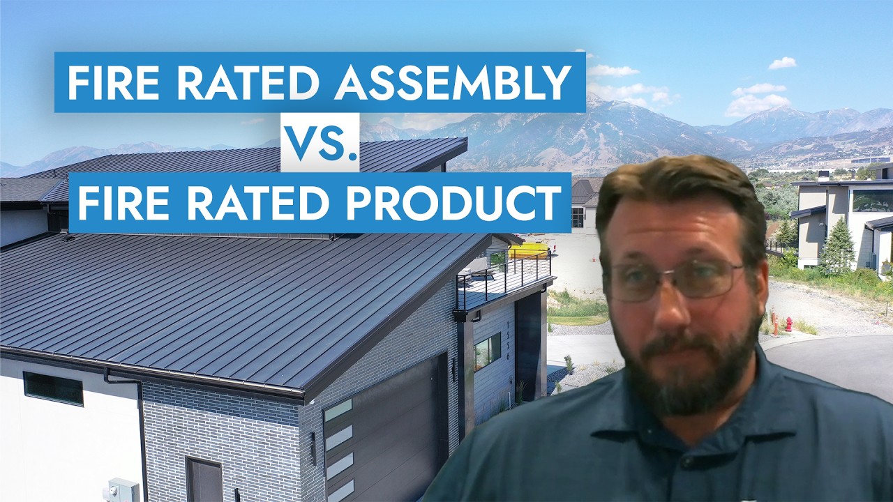 Fire Rated Roofing Assembly Vs. Fire Rated Roofing Product - YouTube
