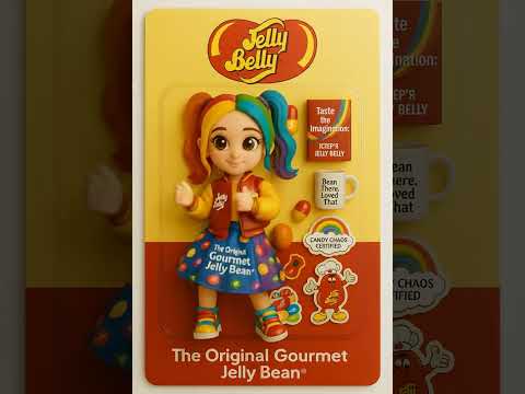 TOO MANY FLAVORS TO HANDLE 🍬🌈 Meet the JELLY BELLY Girl! #Shorts