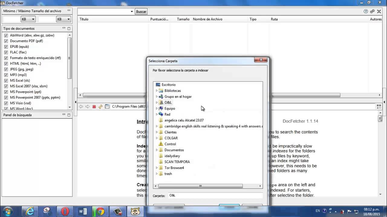 DocFetcher - Breve Tutorial - YouTube