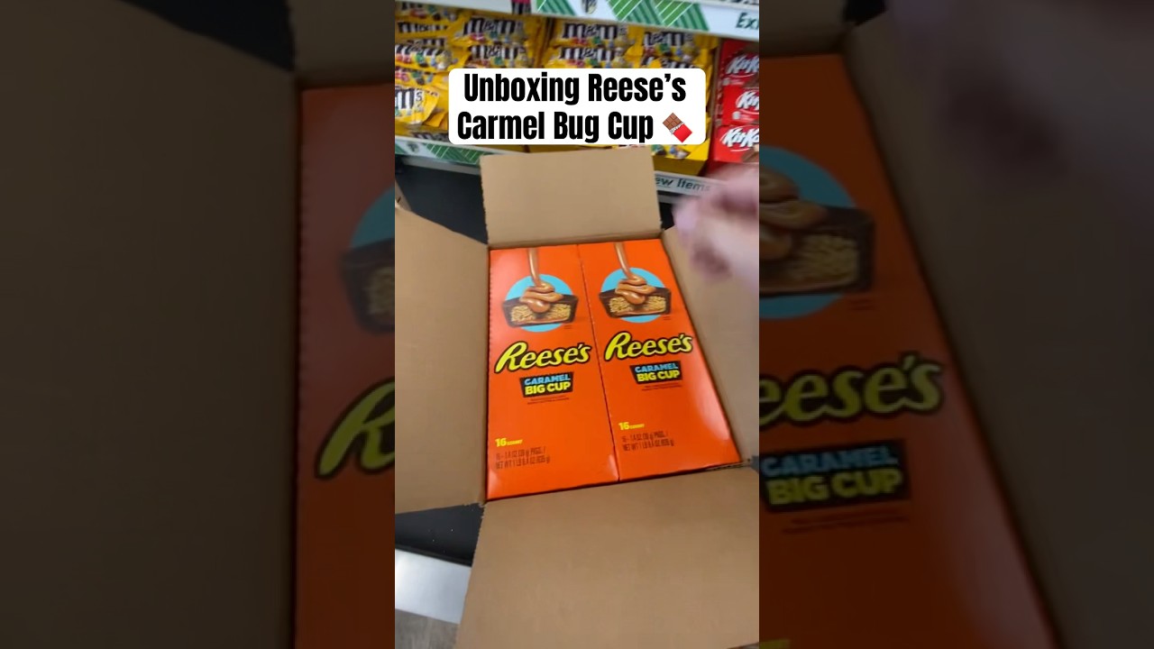 Unboxing Reese’s Carmel Bug Cup 🍫 - YouTube