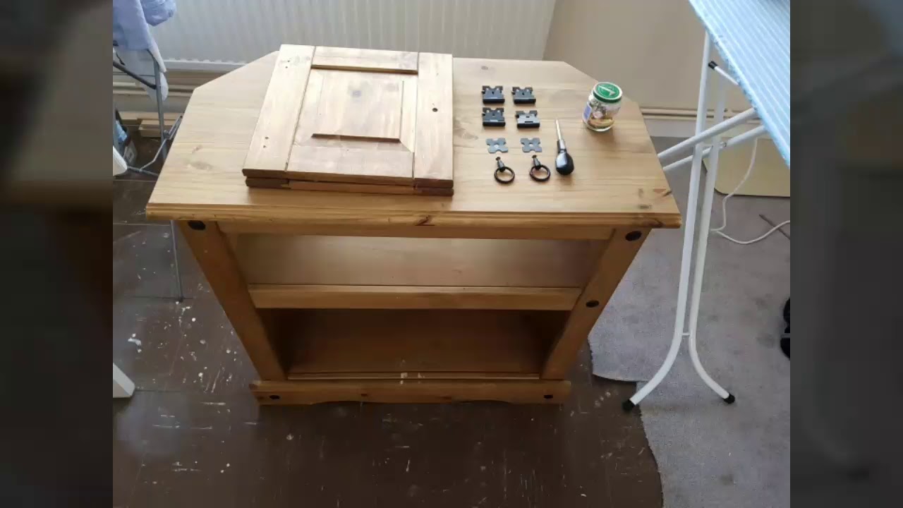 Upcycled Tv Unit using Chalk Paint, Wax & LED Lighting - YouTube