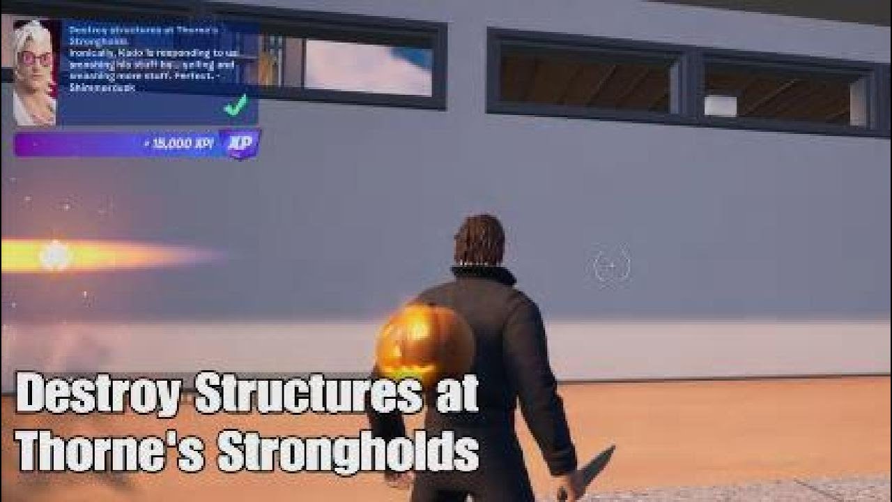 Destroy Structures Thorne's Strongholds - Fortnite Fortnitemares Quest ...