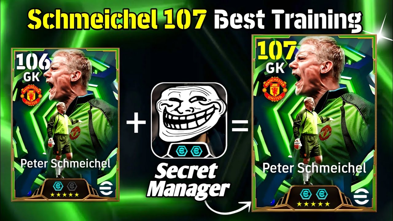 Peter Schmeichel 107 Rated Training efootball 2026 || How To Train 107 ...