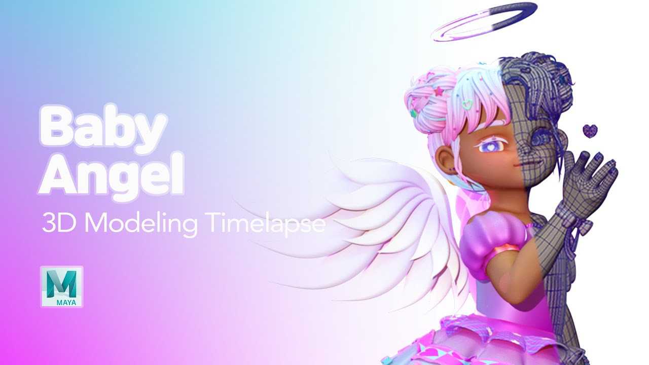 Baby Angel 3D Maya Short Process - YouTube