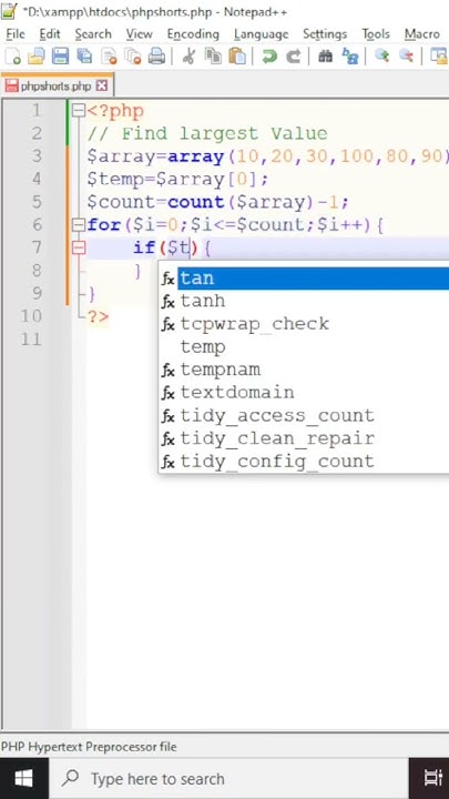 Find Largest Value Of Array Programmatically In Php #shorts - YouTube