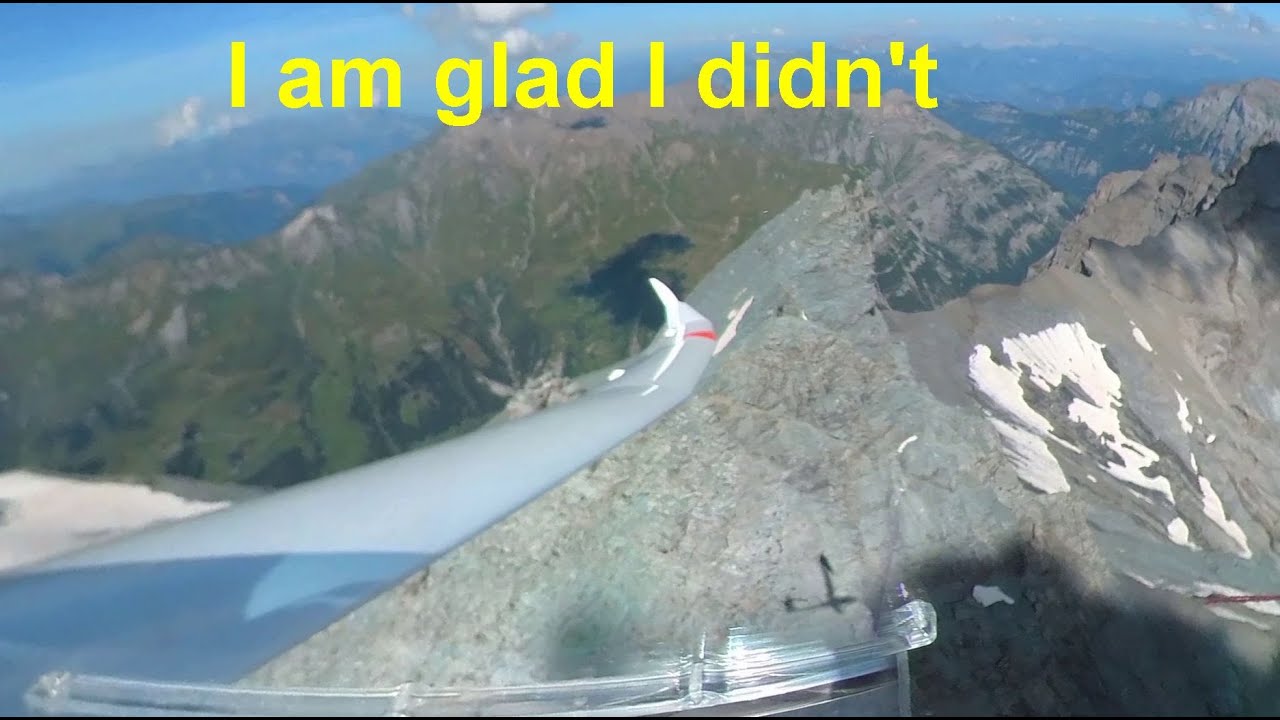Swiss Alps Gliding: Almost returned my license to the authorities - YouTube