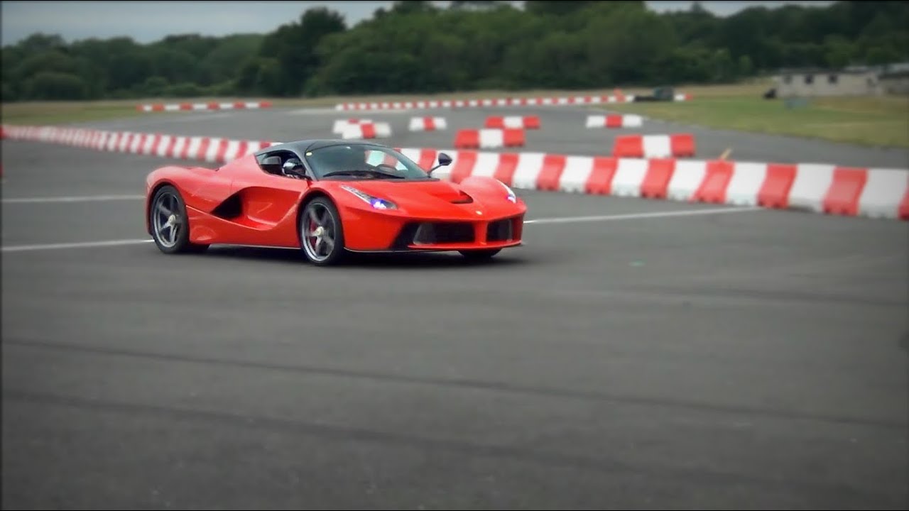 Ferrari LaFerrari on Top Gear track goes flat-out and downshifts ...