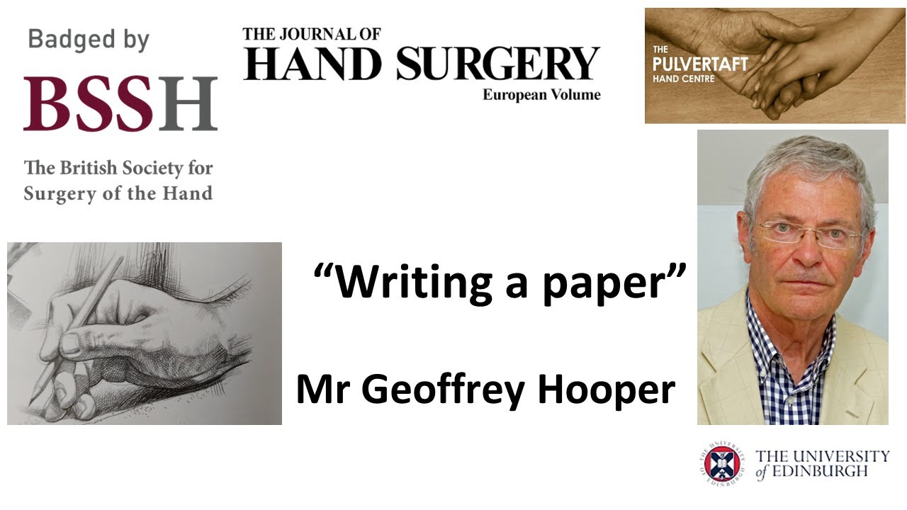 Writing a paper by Mr Geoffrey Hooper - YouTube