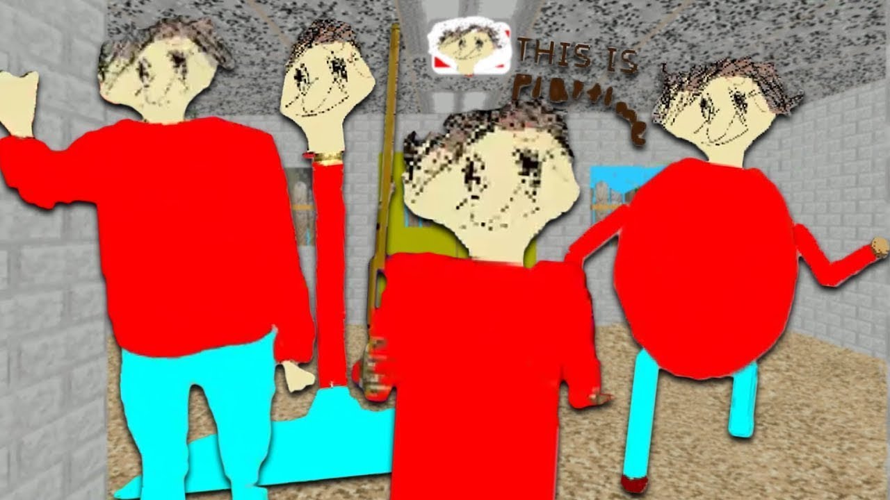 Baldi basic ep 2 MY HAIR IS RED LOL - YouTube