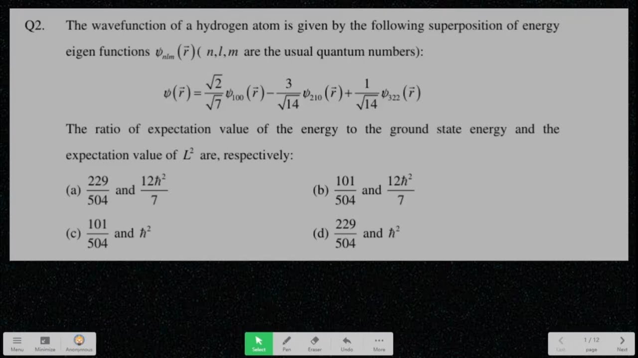Quantum Mechanics PYQ Series : Solve JEST Physics Questions with Ease ...