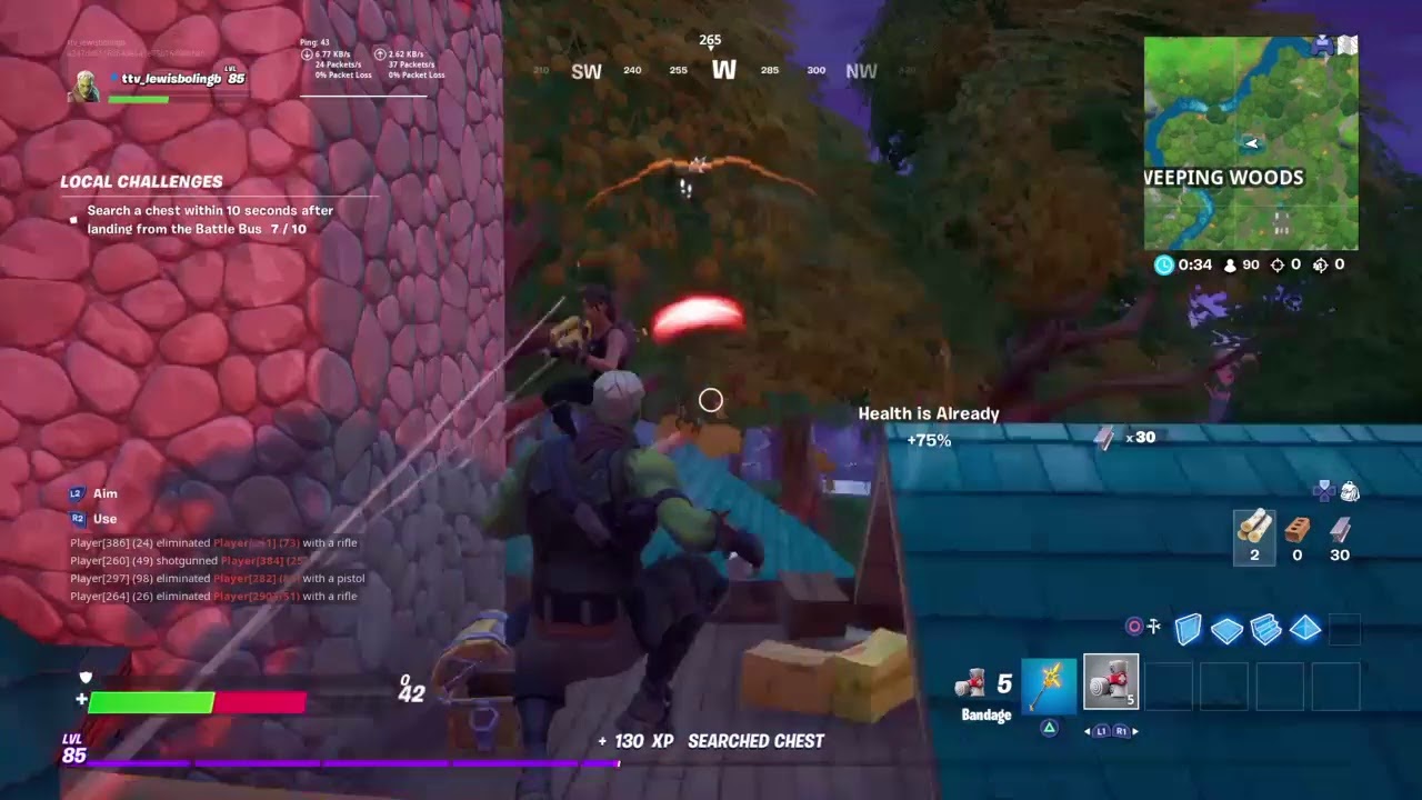 Knockout in fortnite event - YouTube