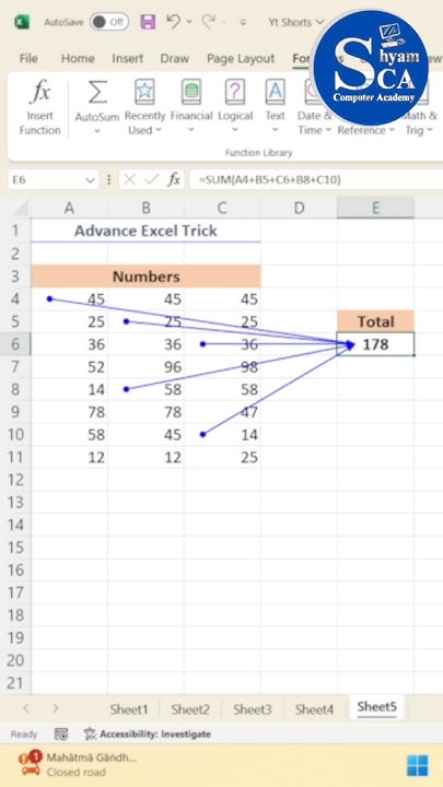 Save this for later😀 Advance Excel Trick #excel #exceltutorial #exceltipsandtricks #advanceexcel ...