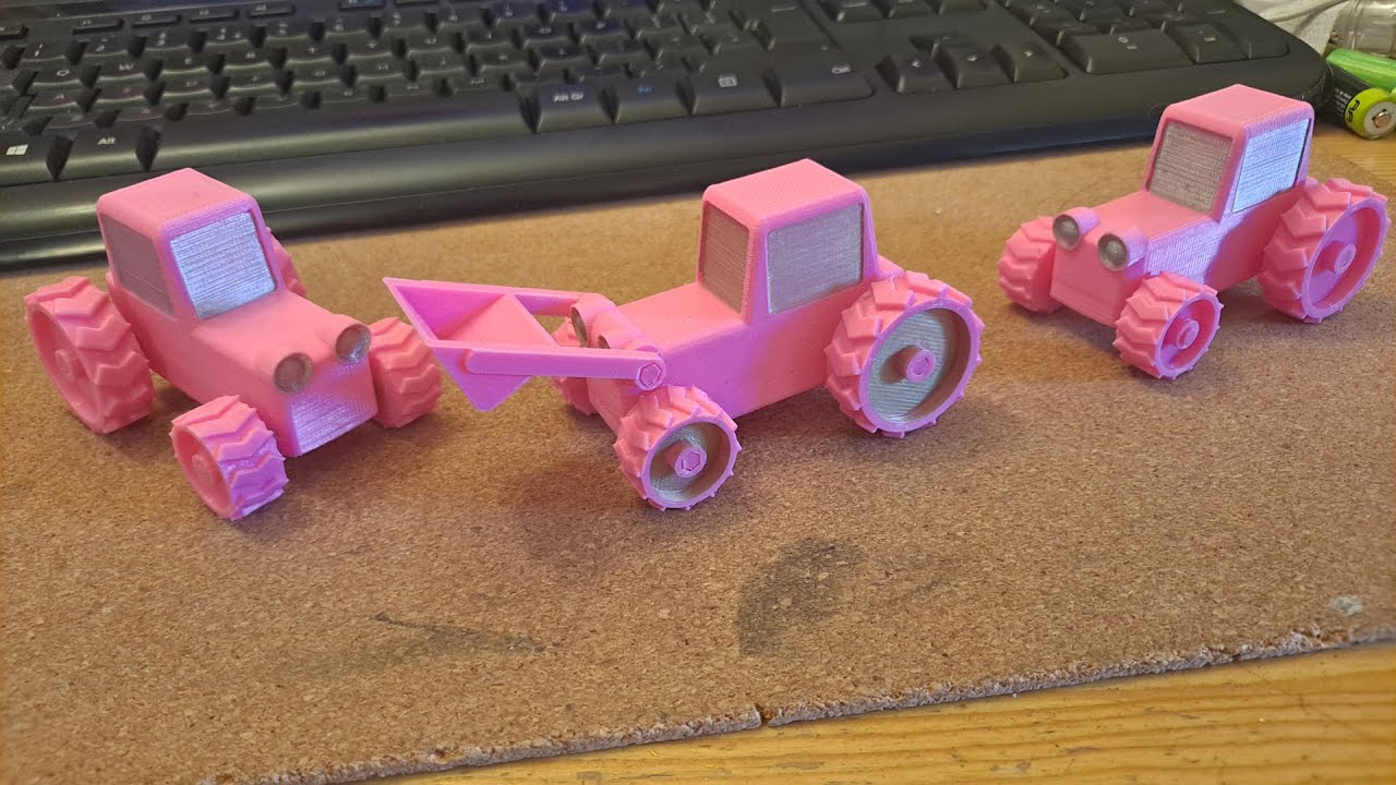 My Pink Tractor No 3 with front loader bucket 🤔🚜 - YouTube