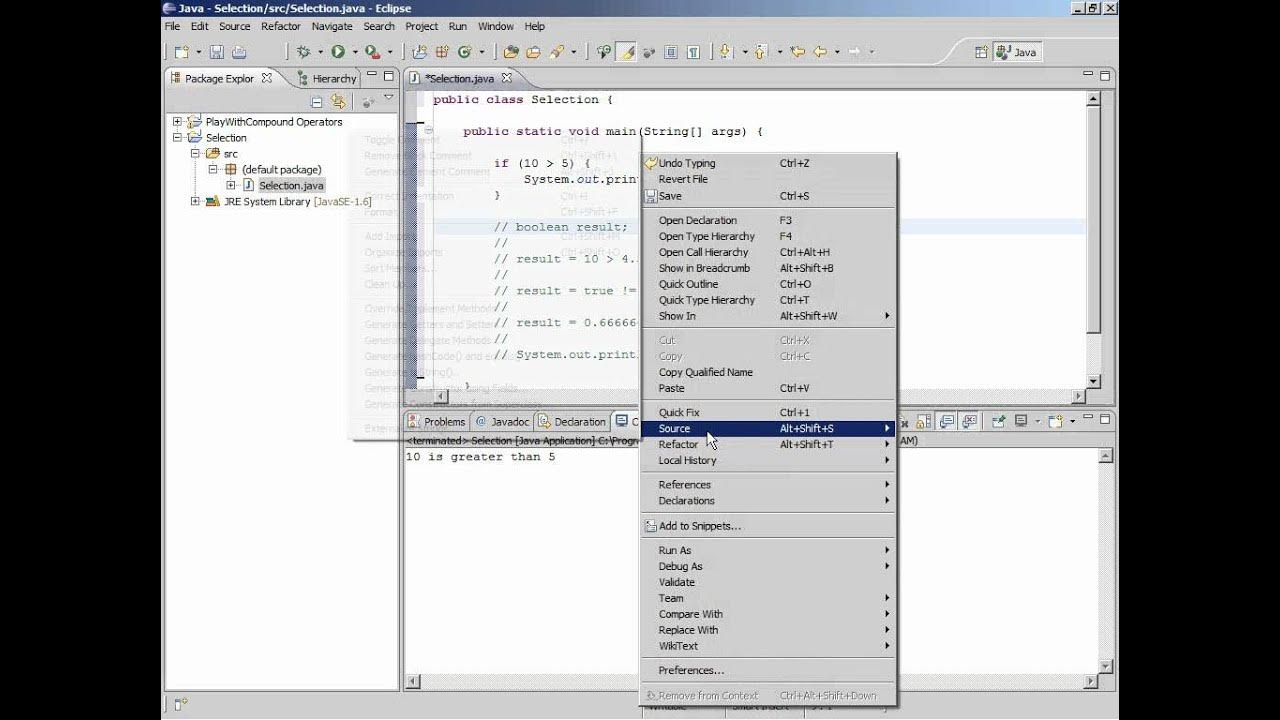 Java 05 Relational Operators and Selection - YouTube