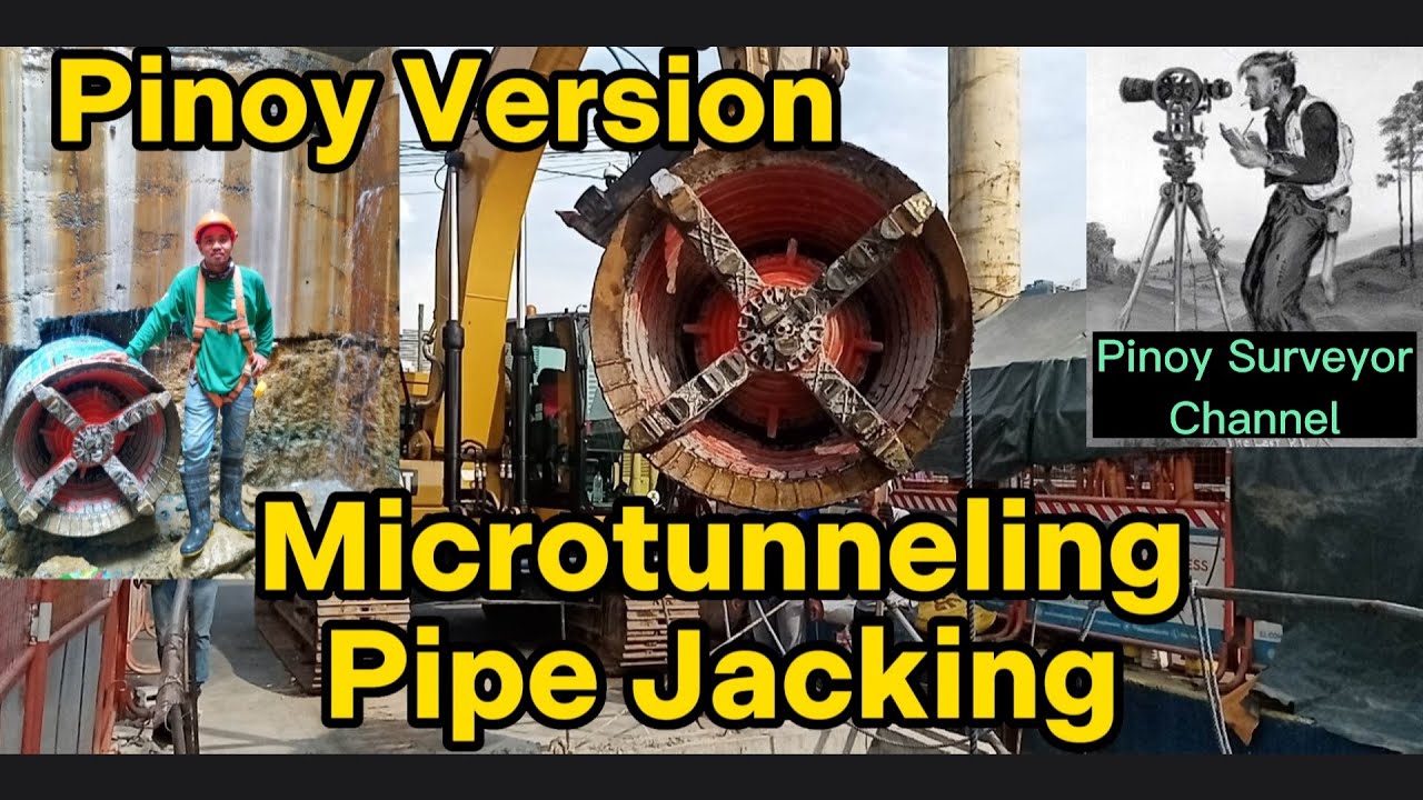 Microtunneling - Pipe Jacking Installation / Pinoy Version - YouTube