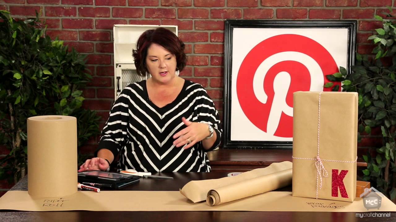 Inspired by Pinterest: Kraft Paper Projects - YouTube