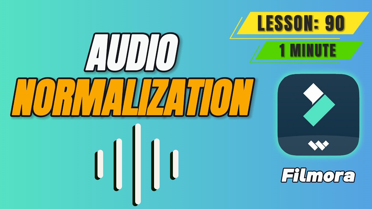 Fix Audio Level instantly with Auto Normalization @FilmoraWondershare ...