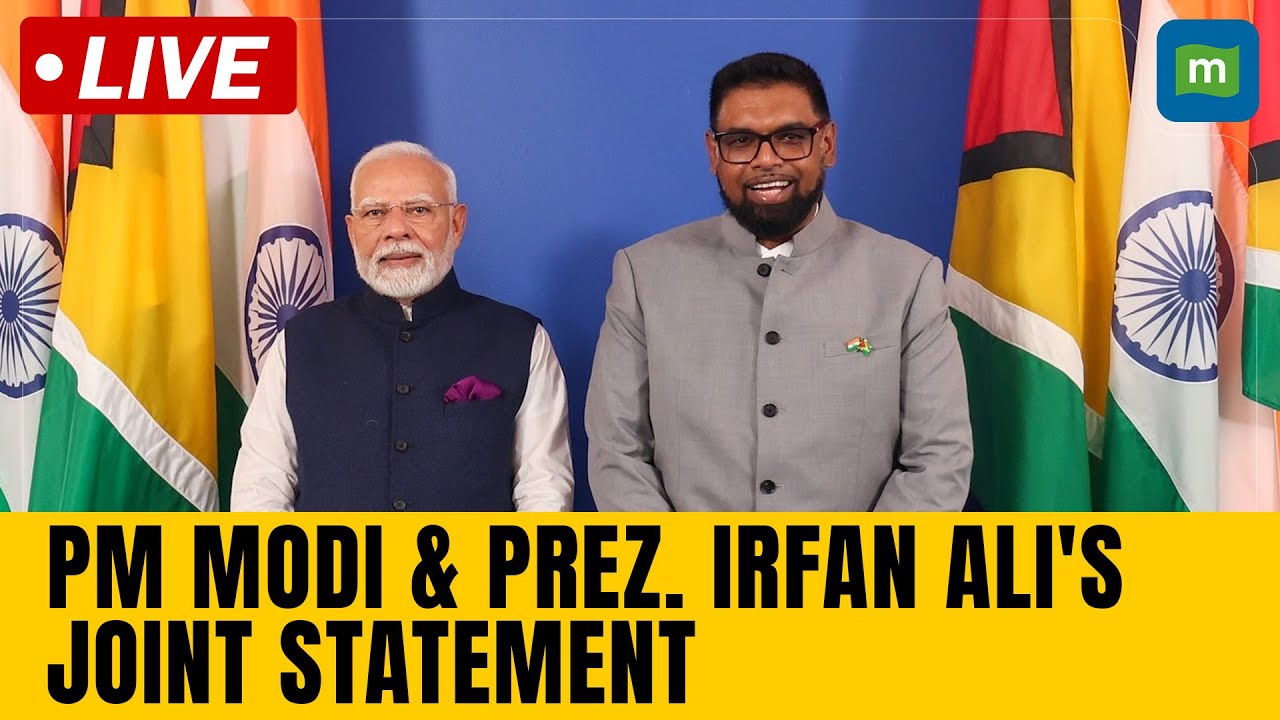 PM Modi’s Guyana visit |Exchange of MoUs & Press Statements | PM Modi ...