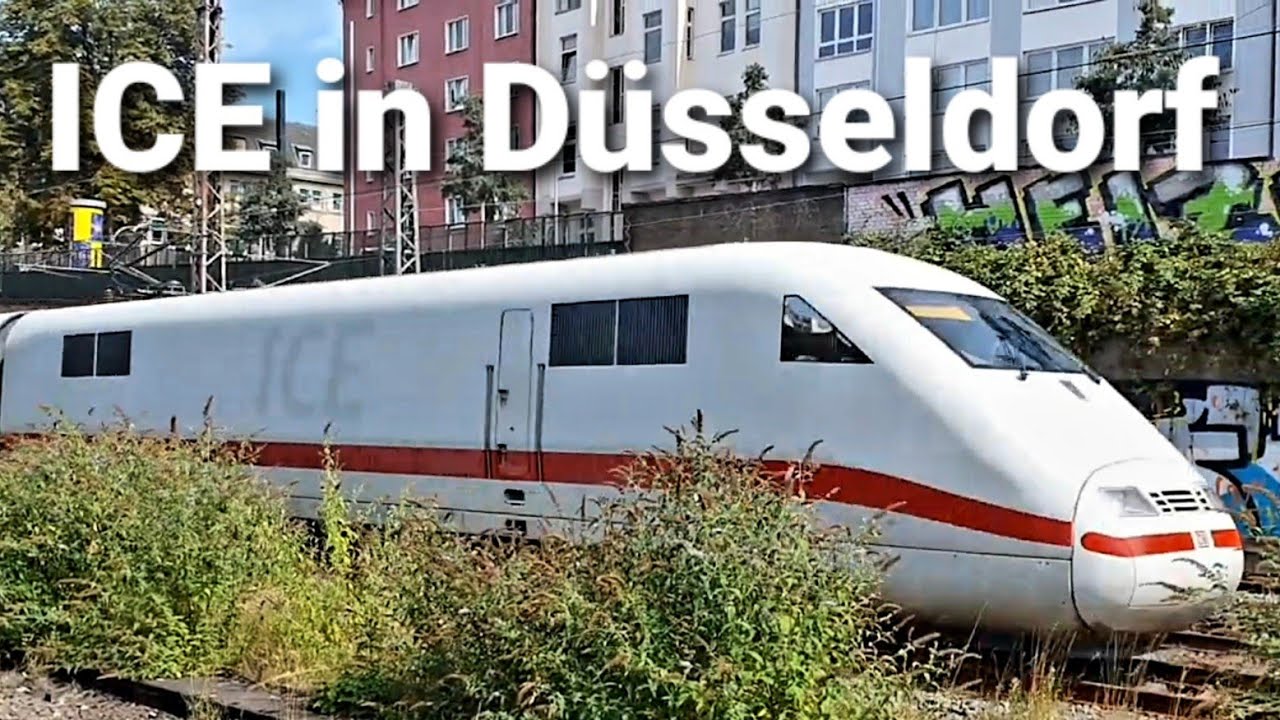 ICE slowly passing Düsseldorf - Wehrhahn | 🇩🇪 Düsseldorf, Germany - YouTube