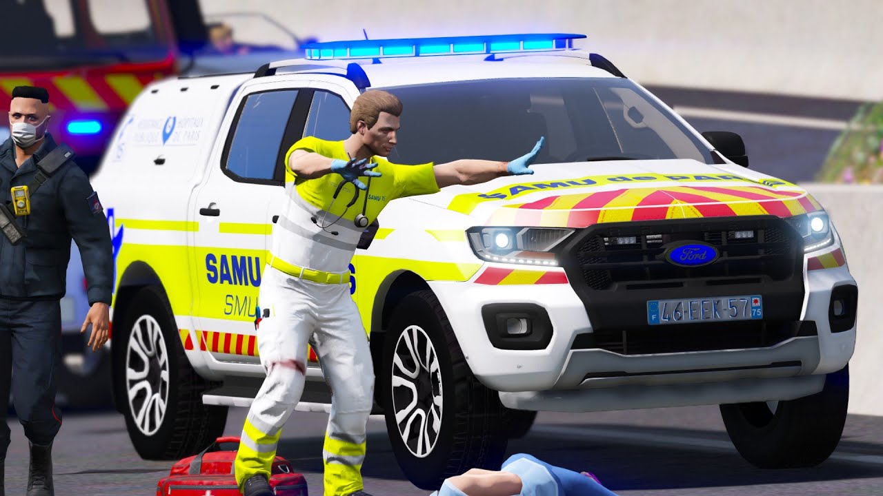 [GTA 5] NOUVEAU 4X4 POUR LE SAMU DE PARIS !! - YouTube