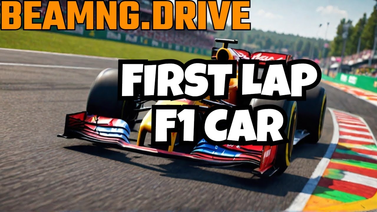 BEAMNG.DRIVE First Ever Lap in F1 Car - YouTube