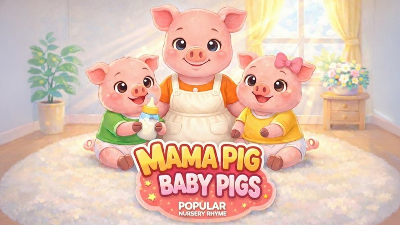 Popular Nursery RhymeㅣMama Pig & Baby Pig 🐷🐷ㅣJoy & ToryㅣAnimal Songㅣ ...