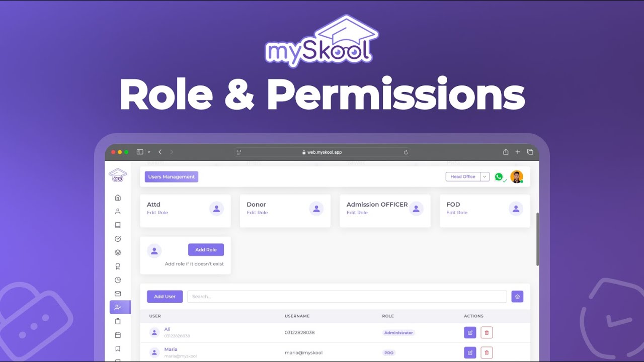 MySkool User & Role Management | Best School Software Guide - YouTube