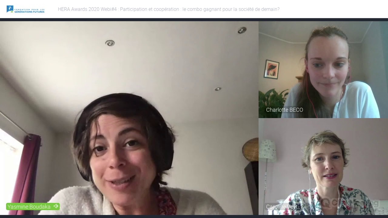 HERA Awards Sustainable Democracy 2020 - Charlotte Beco | webinaire ...