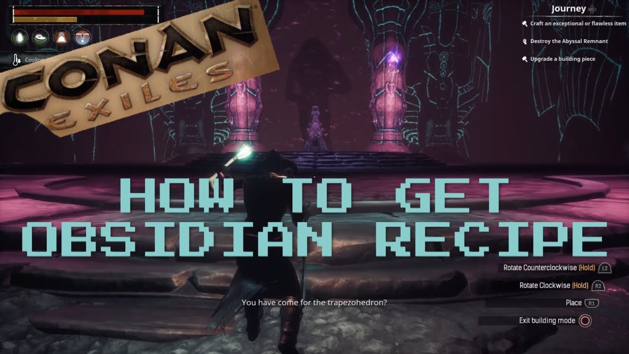 Easy Way To Get Obsidian Tools & Weapon Recipe Without Jumping Shortcut ...