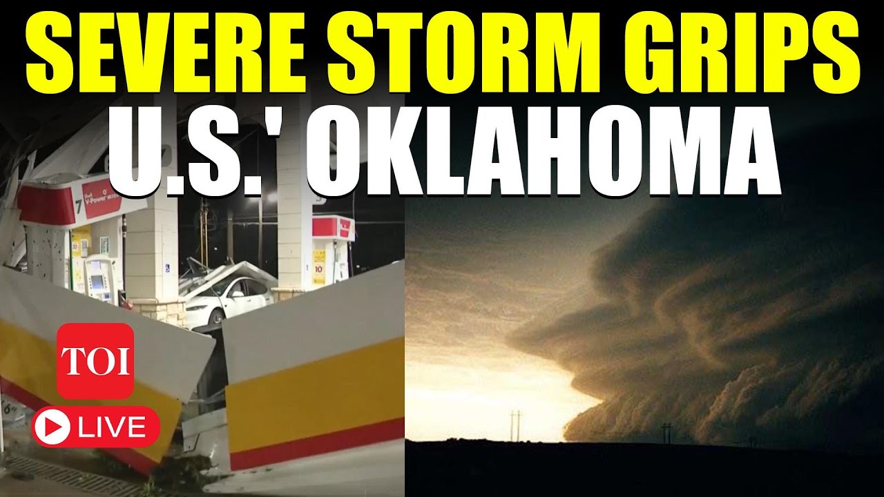 Oklahoma Storm LIVE | Tornadoes, Hailstorm, Monster Winds Loom ...