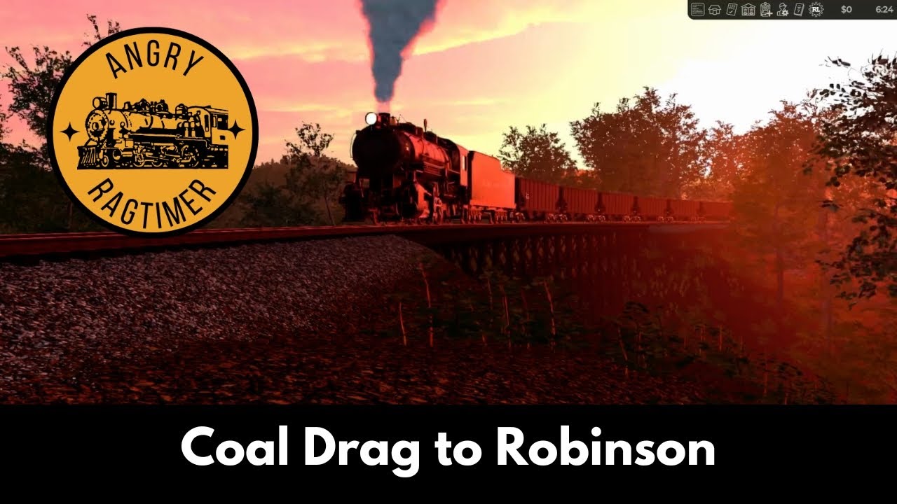Coal Drag To Robinson with Erie 0-8-0 Switcher - YouTube