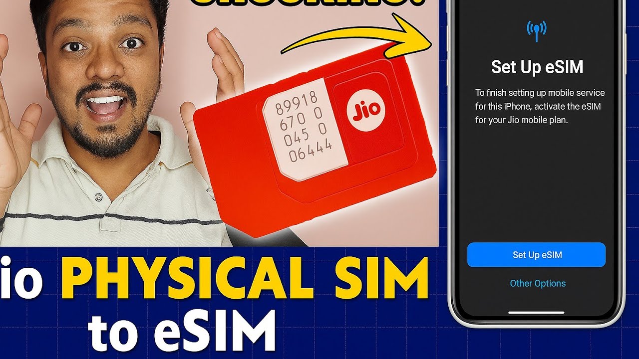 Physical SIM Hatao, eSIM Lagao! Jio Latest Process Explained - YouTube