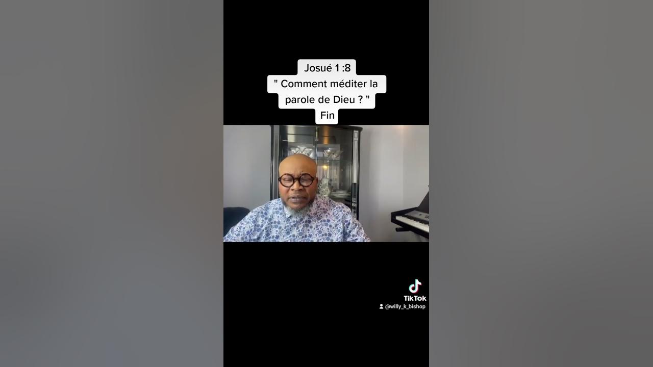 bishop WK TV Josué 1 : 8 " Comment méditer la parole de Dieu ? " Fin. - YouTube