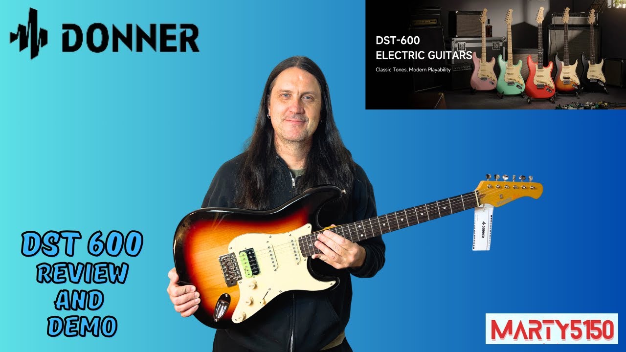 Donner DST 600 Electric Guitar Review And Demo - Nice Humbucker In This ...