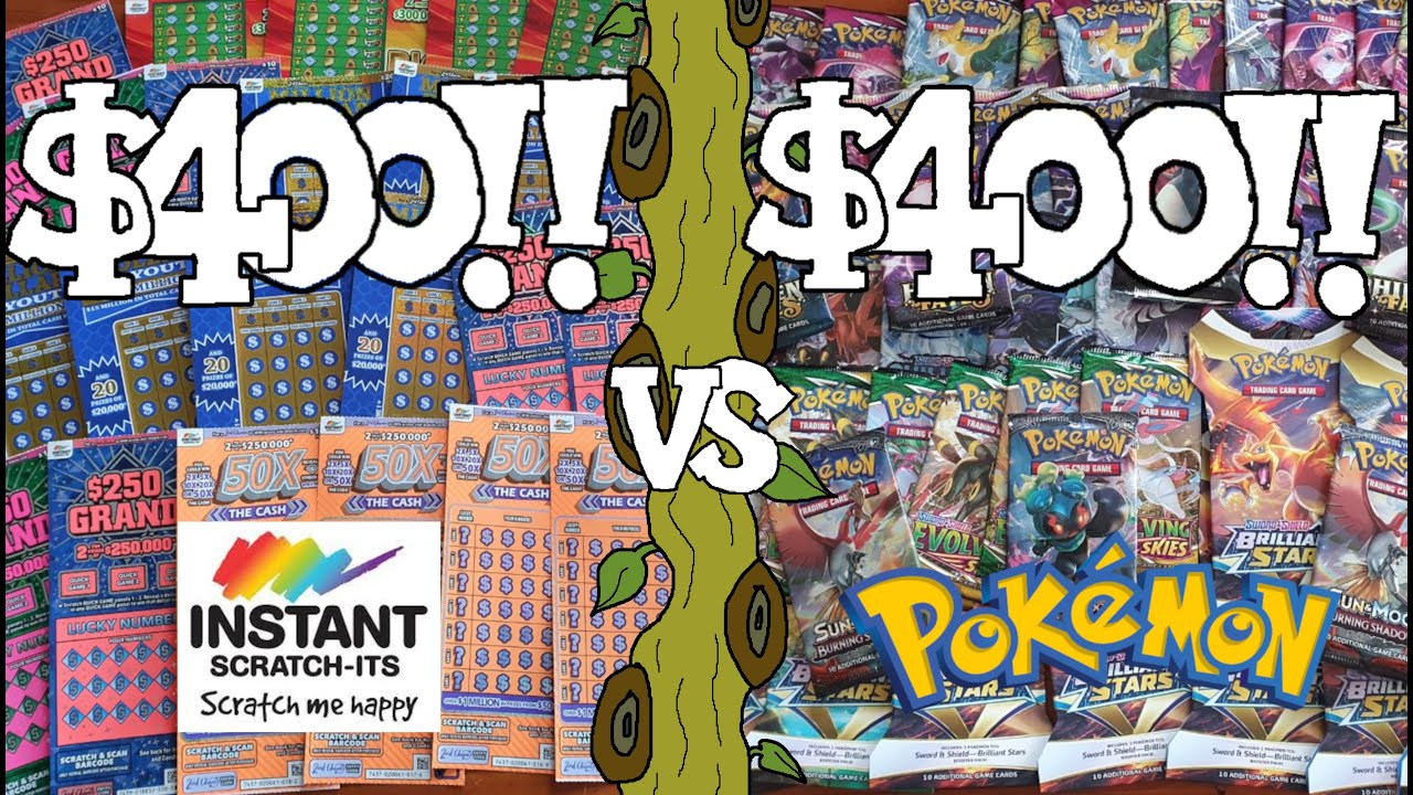 POKEMON CARDS!! INSTANT SCRATCH-ITS!! $400 Scratchies VS $400 Pokemon ...
