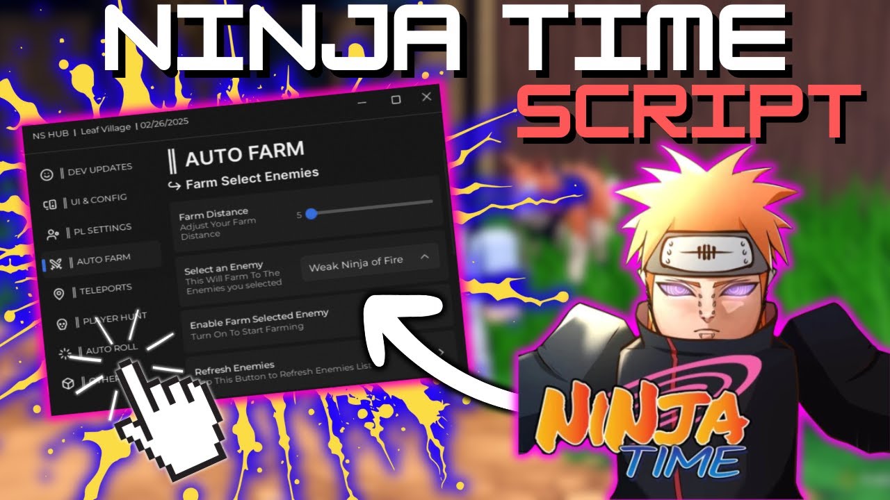 *NEW* Ninja Time Script (PASTEBIN 2025) (INSTANT KILL, KILLAURA ...