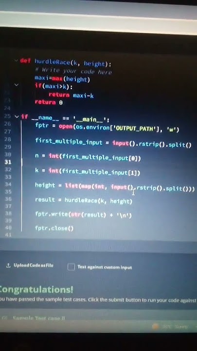 The Hurdle Race #hackerrank #coding - YouTube