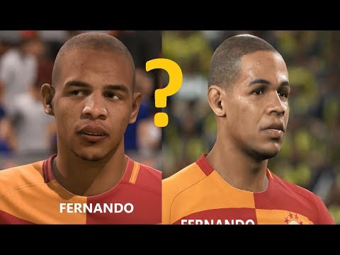 FIFA 18 - PES 2018 | Galatasaray Oyuncu Yüzleri Karşılaştırması